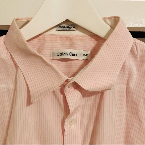 Calvin Klein | Shirts | Mens Pink Button Up | Poshmark